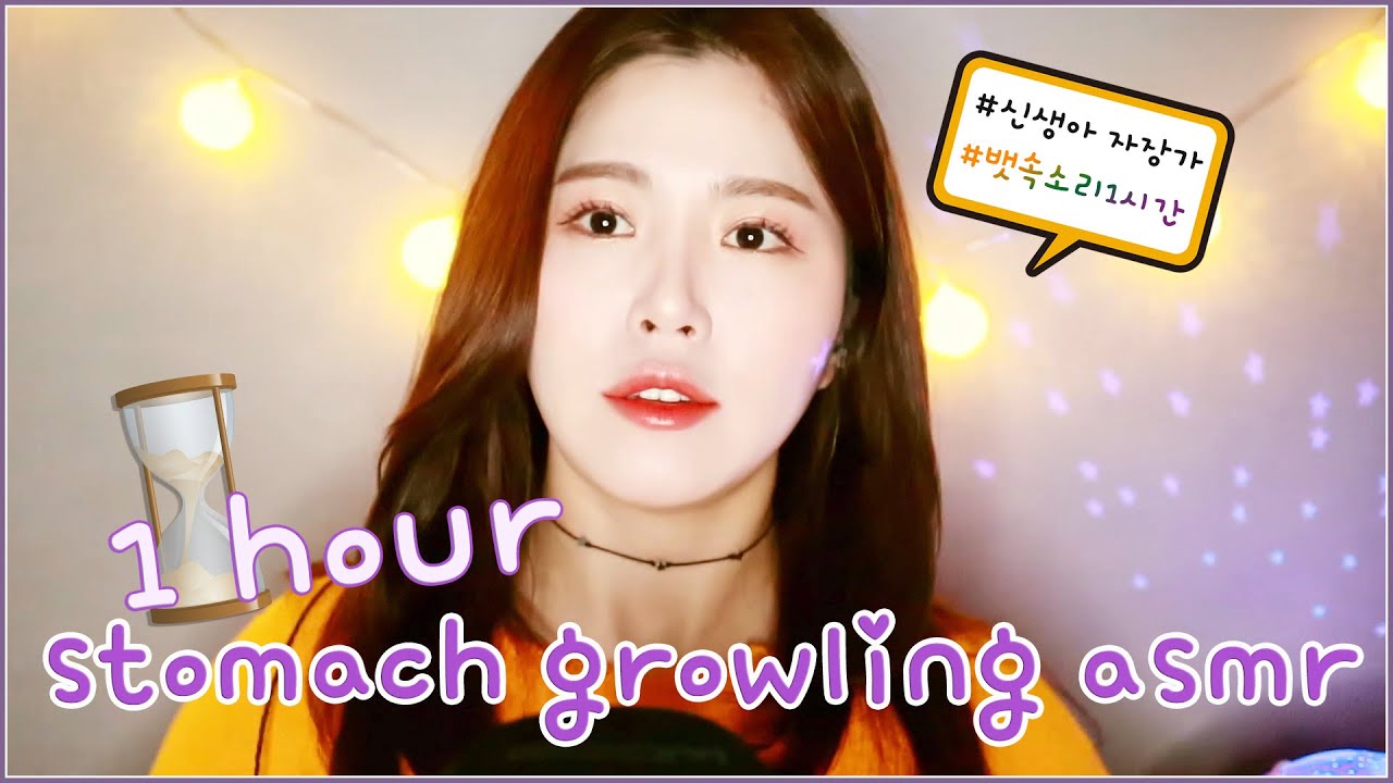 ASMR|신생아 수면유도 뱃속소리 1시간|stomach growling sounds after a meal 1hour (with ...