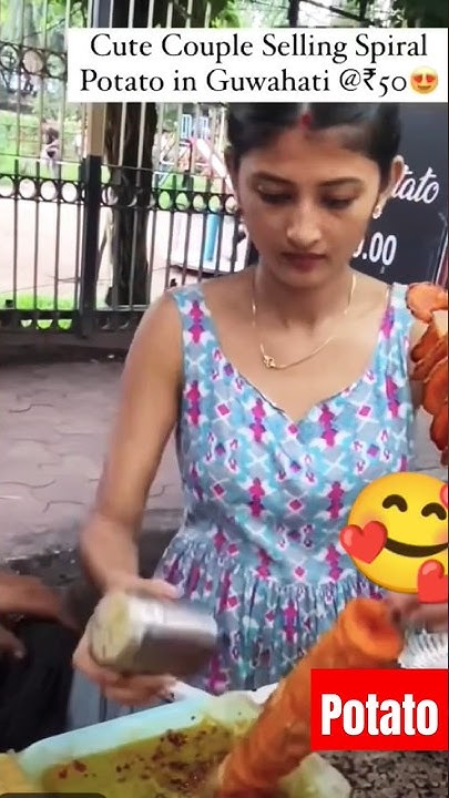 Guwahati spiral potato only 50 rupees #mmspiralpotato#spiralpotato #potato #aloo #spiral - YouTube