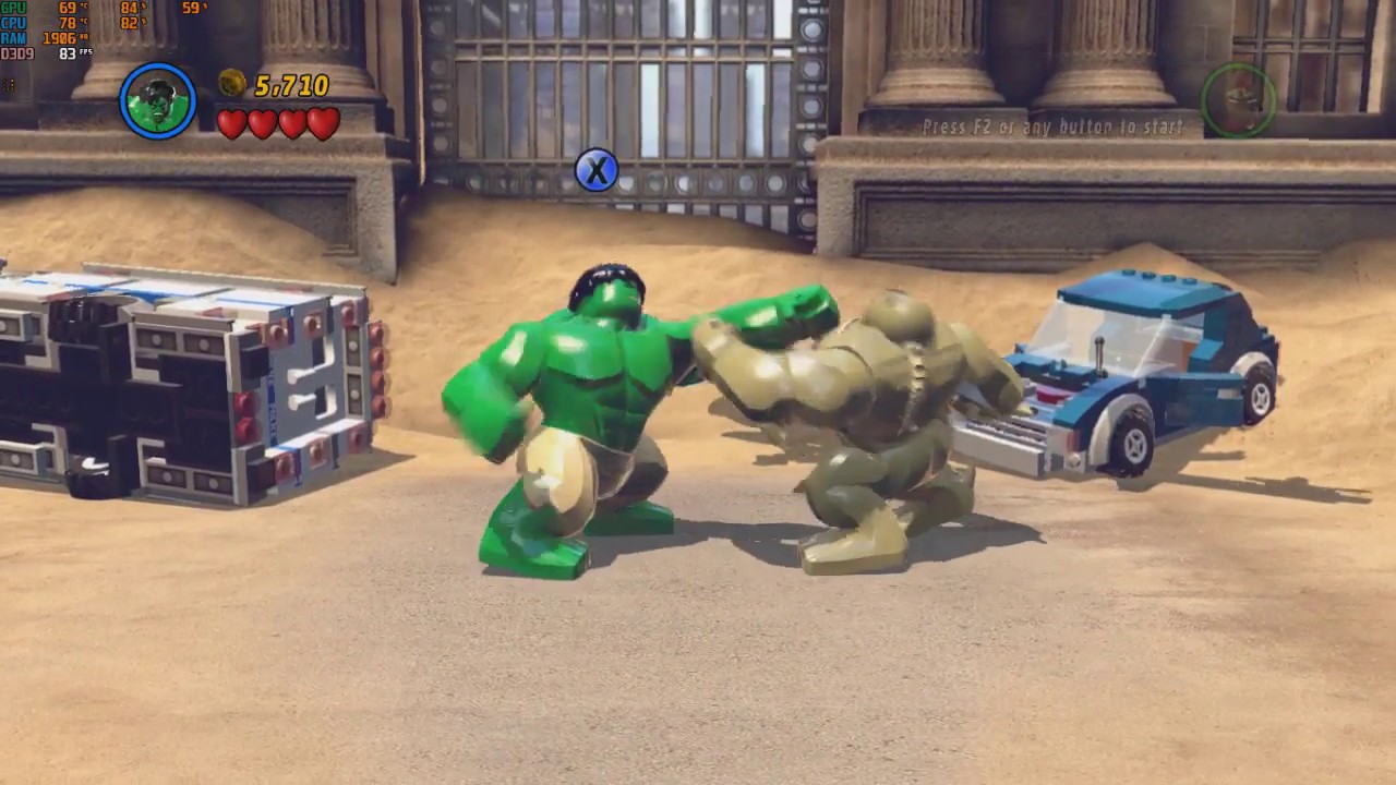 Lego Marvel Super Heroes - Core 2 duo E8400 + 9800gt - YouTube