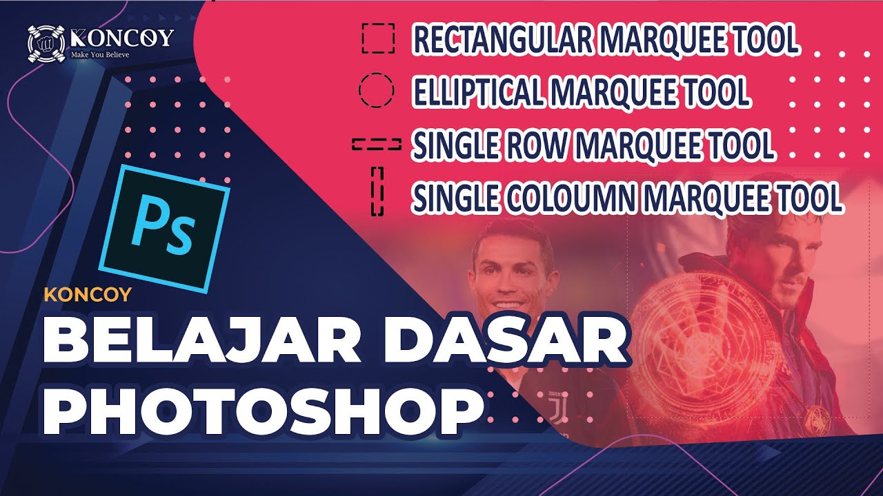 Tutorial Dasar Dasar Photoshop – Rectangular/ Elliptical Marquee Tool & Single Row/Coloum ...