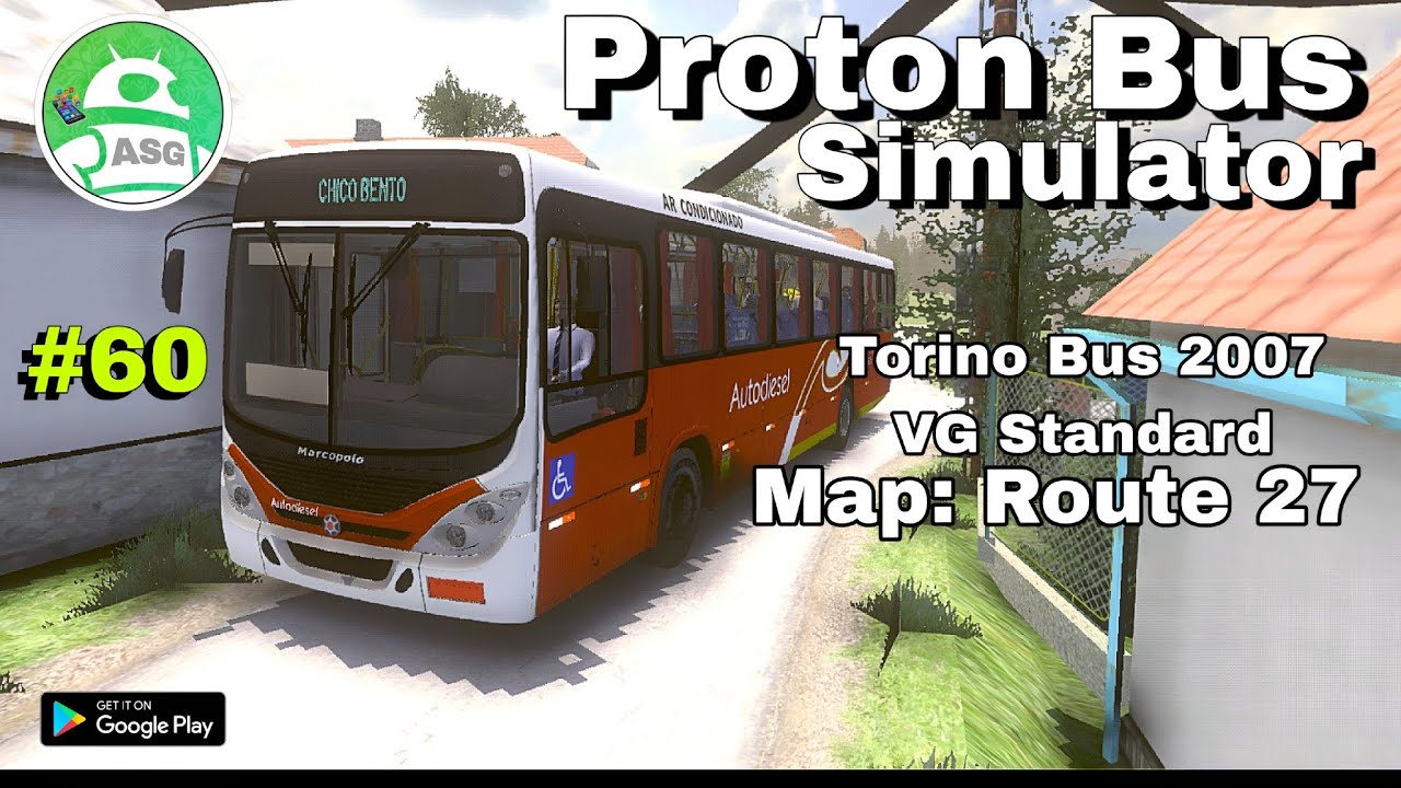 Proton Bus Simulator. Marcopolo Torino 2007 On Route 27 Realistic Map ...