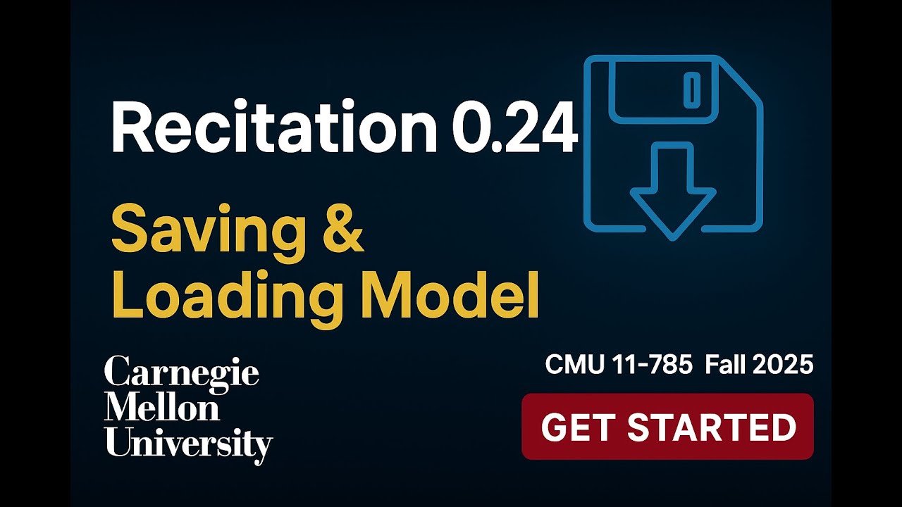 0.24 Saving & Loading Model - YouTube