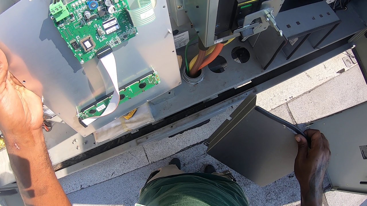 HVAC: Replacing human interface on TRANE units - YouTube