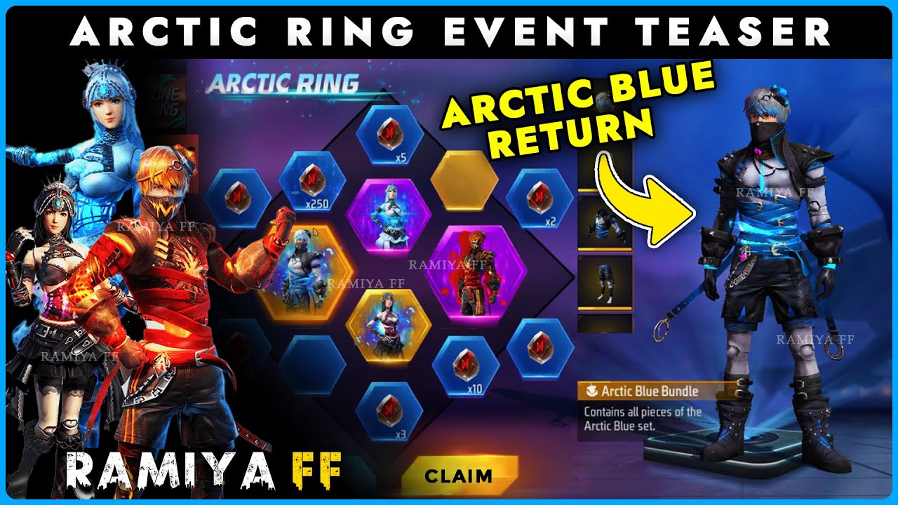 🔵 ARCTIC BLUE BUNDLE RETURN 🌀🔥 ARCTIC RING CONFIRM DATE | RAMIYA FF ...