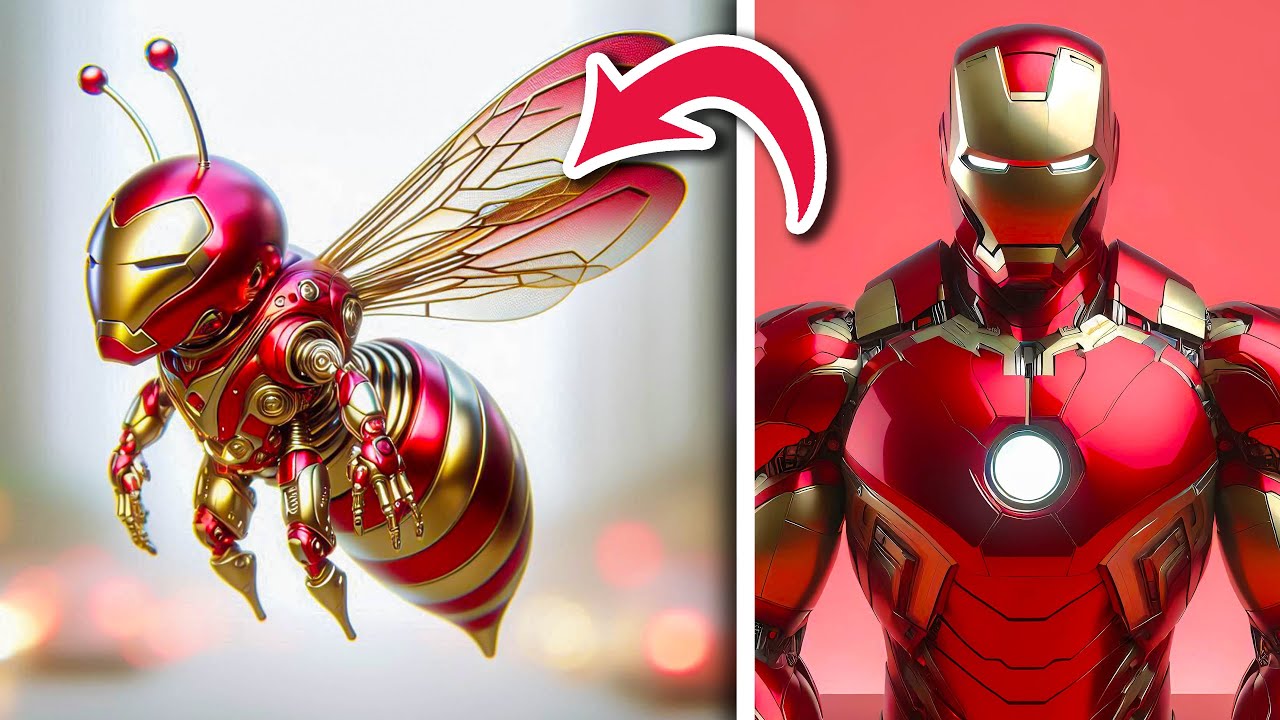 AVENGERS BUT BEE VENGERS | Characters from MARVEL & DC - YouTube