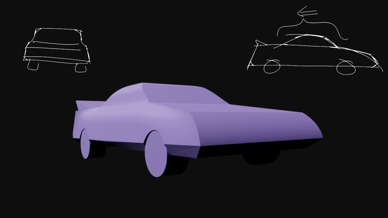 Tutorial – How to sketch 3D model in Rhino from a sketch image of a car ...