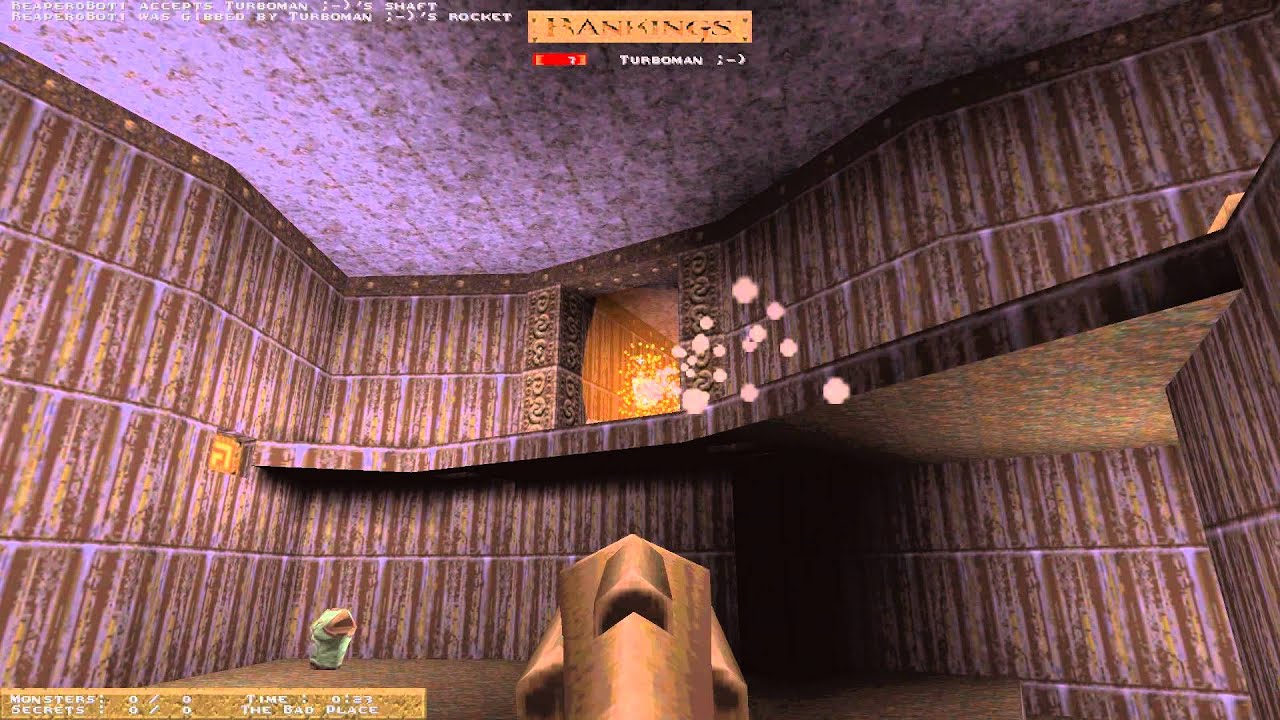 Quake - DM4 - Reaper Bot 0.81 - Skill 0 - 20 Frags in 0:55.260 - YouTube