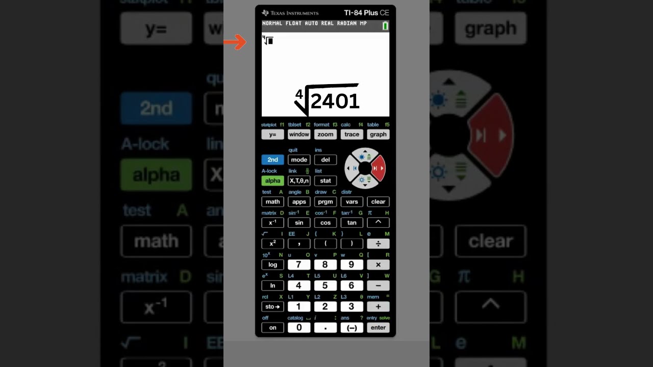 How To Find The 4th Root Of A Number On The TI 84 Plus CE YouTube How To Find The 4th Root Of A Number On The TI 84 Plus CE YouTube