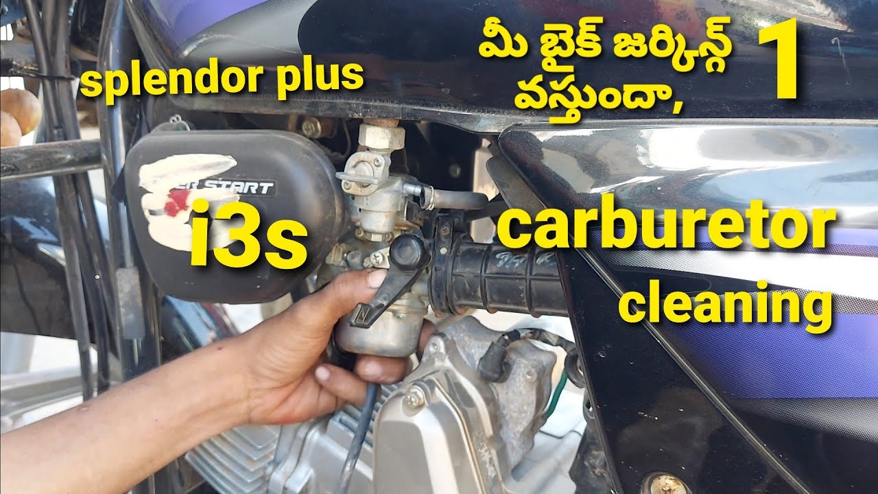 splendor plus corburetor cleaning - YouTube