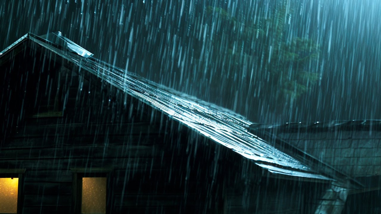 Heavy Stormy Night with Torrential Rainstorm & Very Huge Thunder ⚡⛈ ...