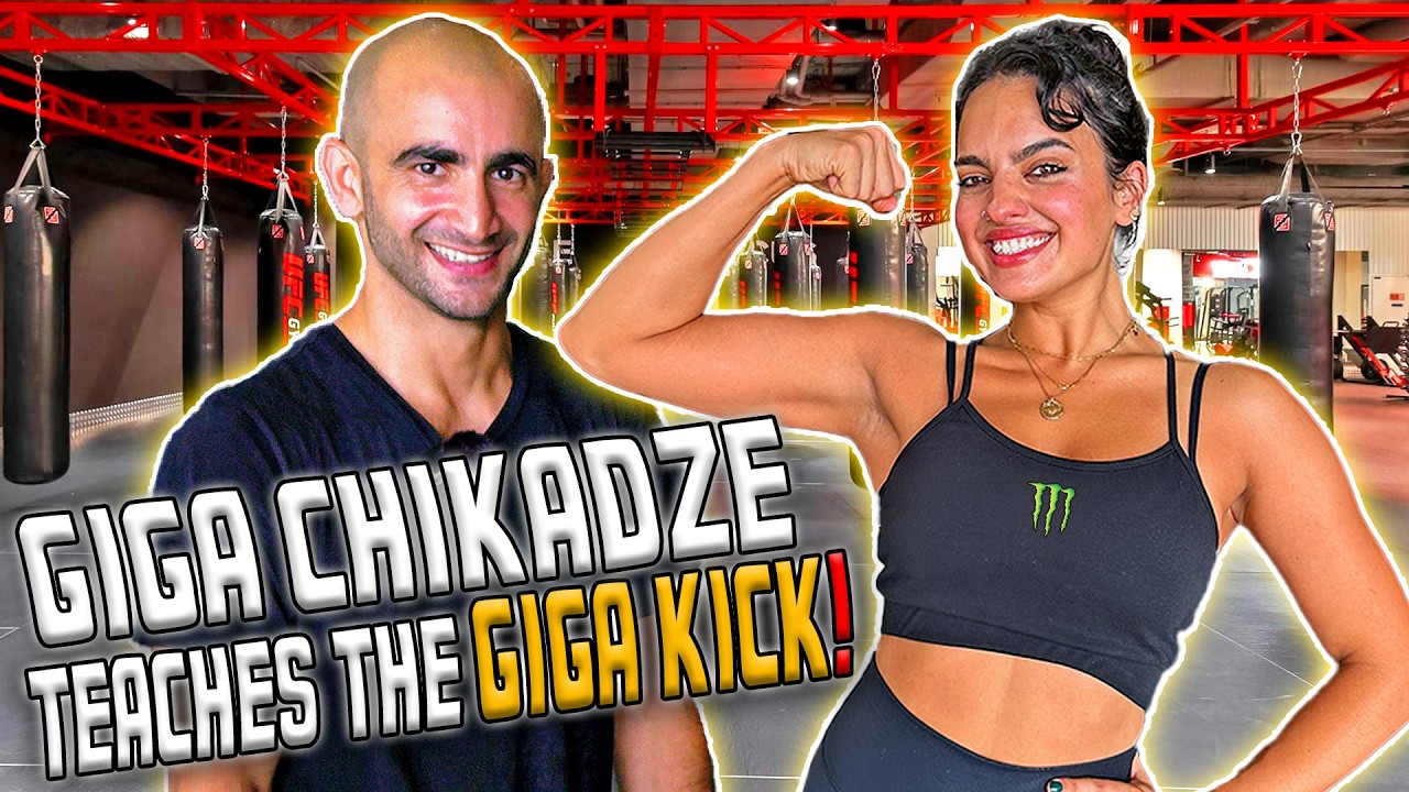 Giga Chikadze teaches me the GIGA KICK | UFC 304 - YouTube