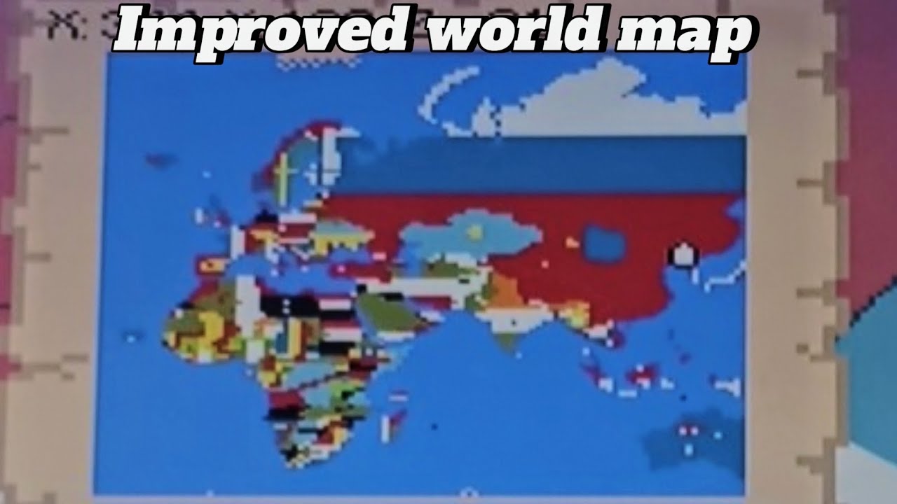 2nd Minecraft world map small scale showcase - YouTube