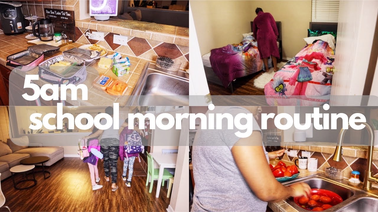 5am school morning routine of a sahm of 4 | VLOG: morning routine of a ...