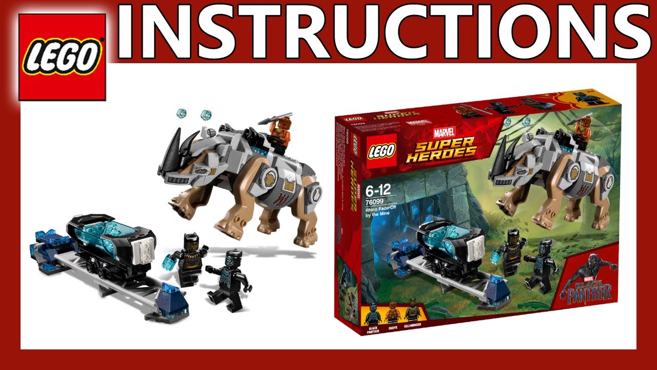 LEGO Instructions | Rhino Face-Off by the Mine | 76099 | LEGO Marvel ...