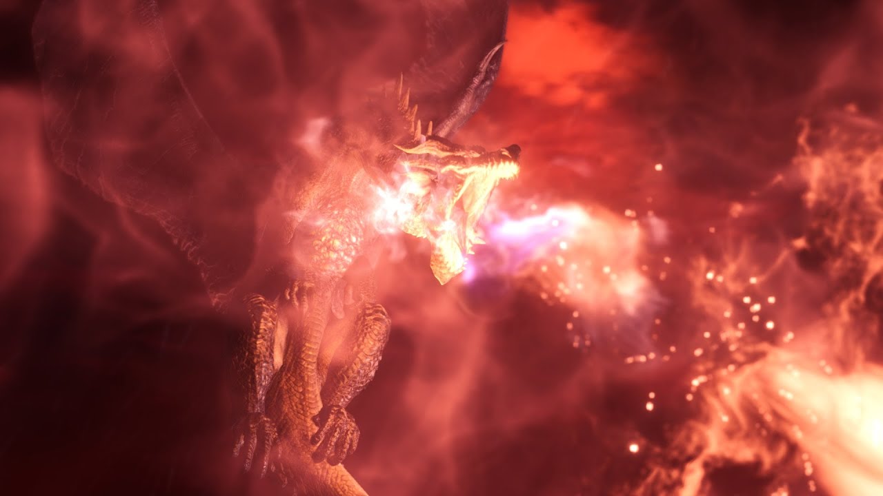 Admiring Fatalis Nova from Camp[Monster Hunter World: Iceborne] - YouTube