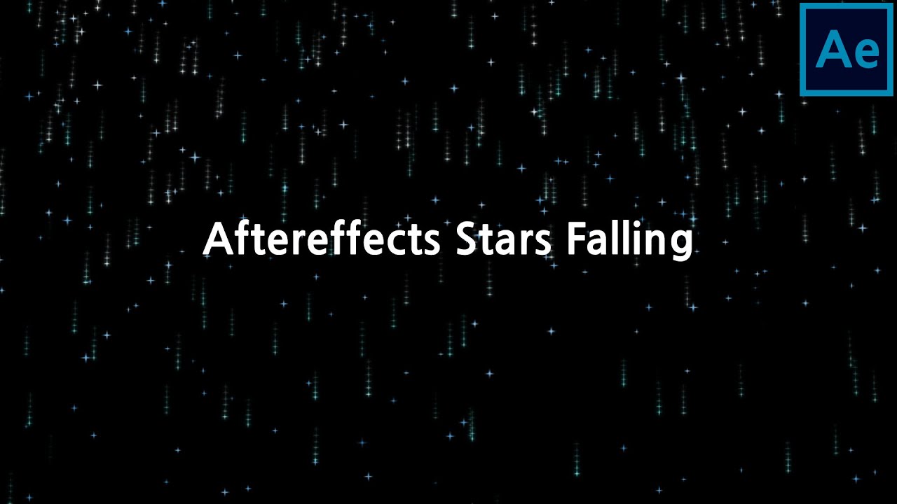 에프터이펙트 별들이 떨어지는 모습?│Aftereffects Stars Falling - YouTube