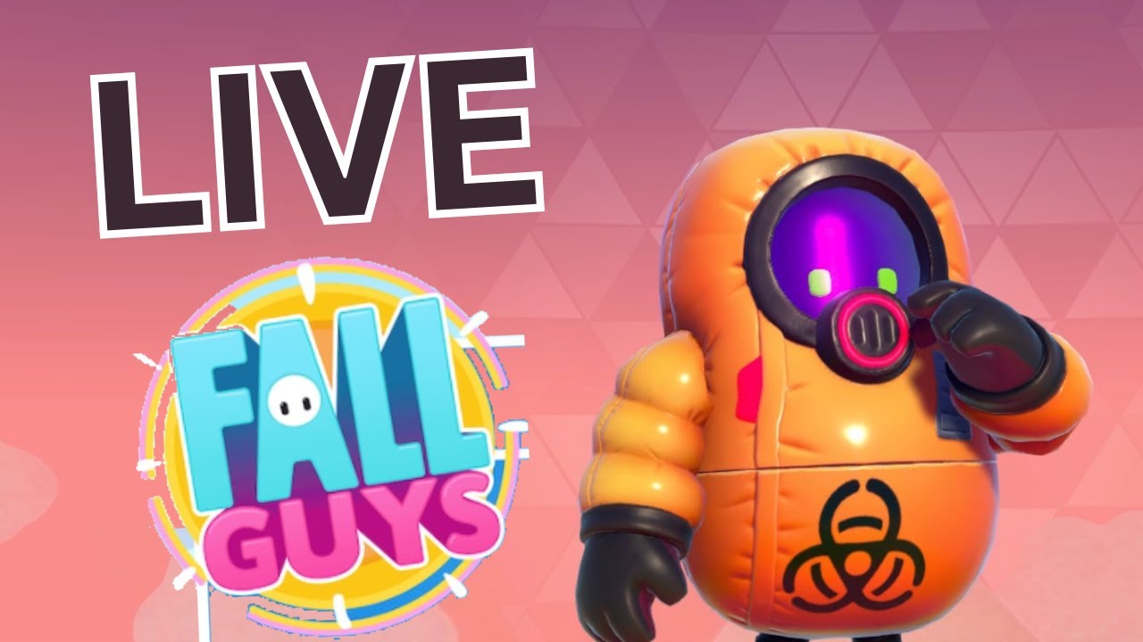 🔴 FALL GUYS - Playing w/ Best Beans (ft the Hazmat Guy Costume) - YouTube