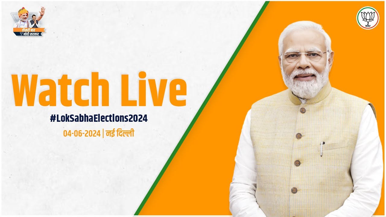 Hon. PM Narendra Modi ji LIVE from BJP HQ, New Delhi - YouTube