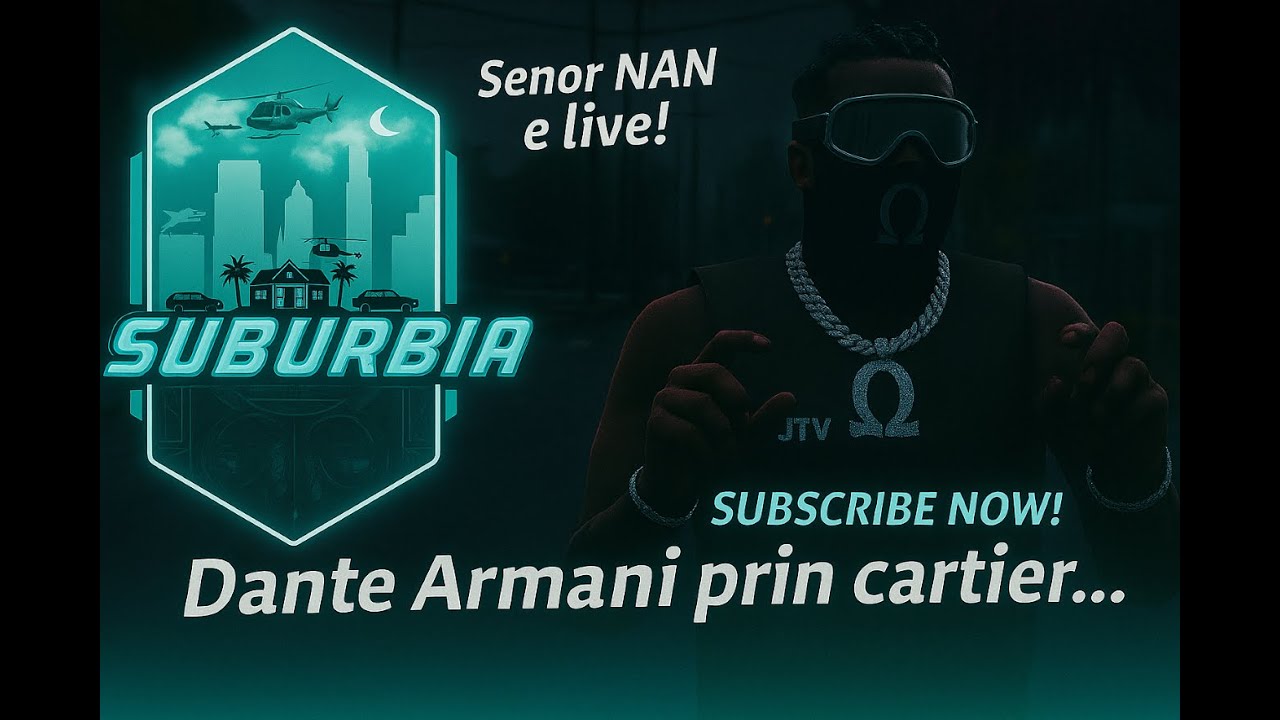 🦅 FIVEM ROMANIA 🔫SUBURBIA RP🔫🔴O'BLOCK🔴🔥LIVE🔥🦇RASURI, FACEM BANI, MAI ...