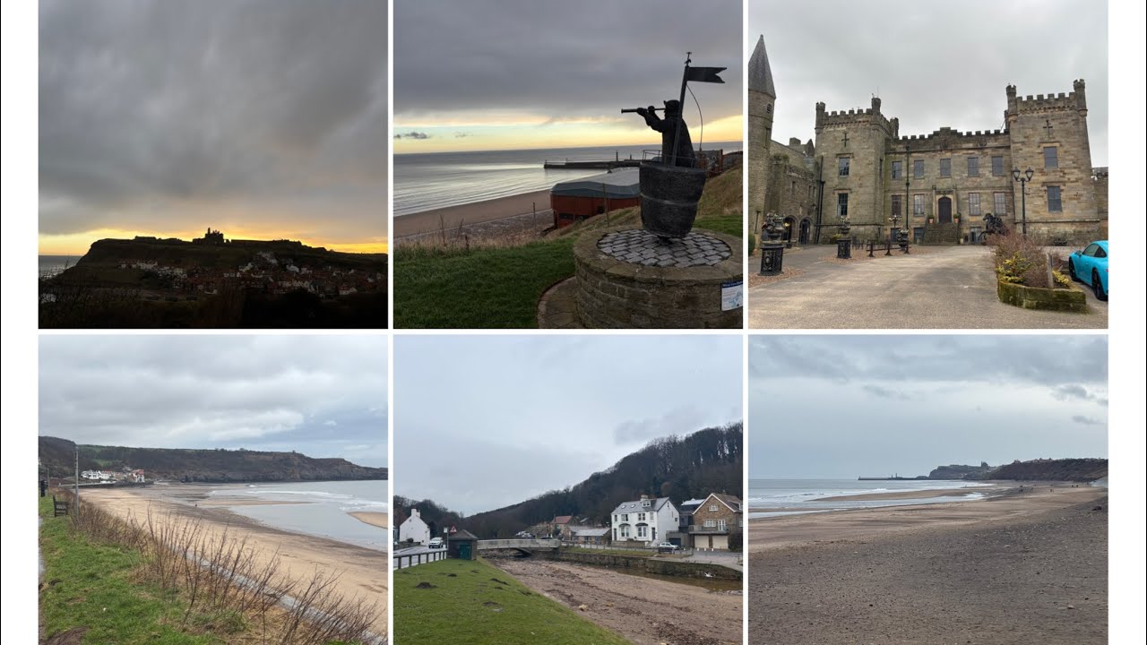Whitby to sandsend walk then back 26th February 2025 - YouTube