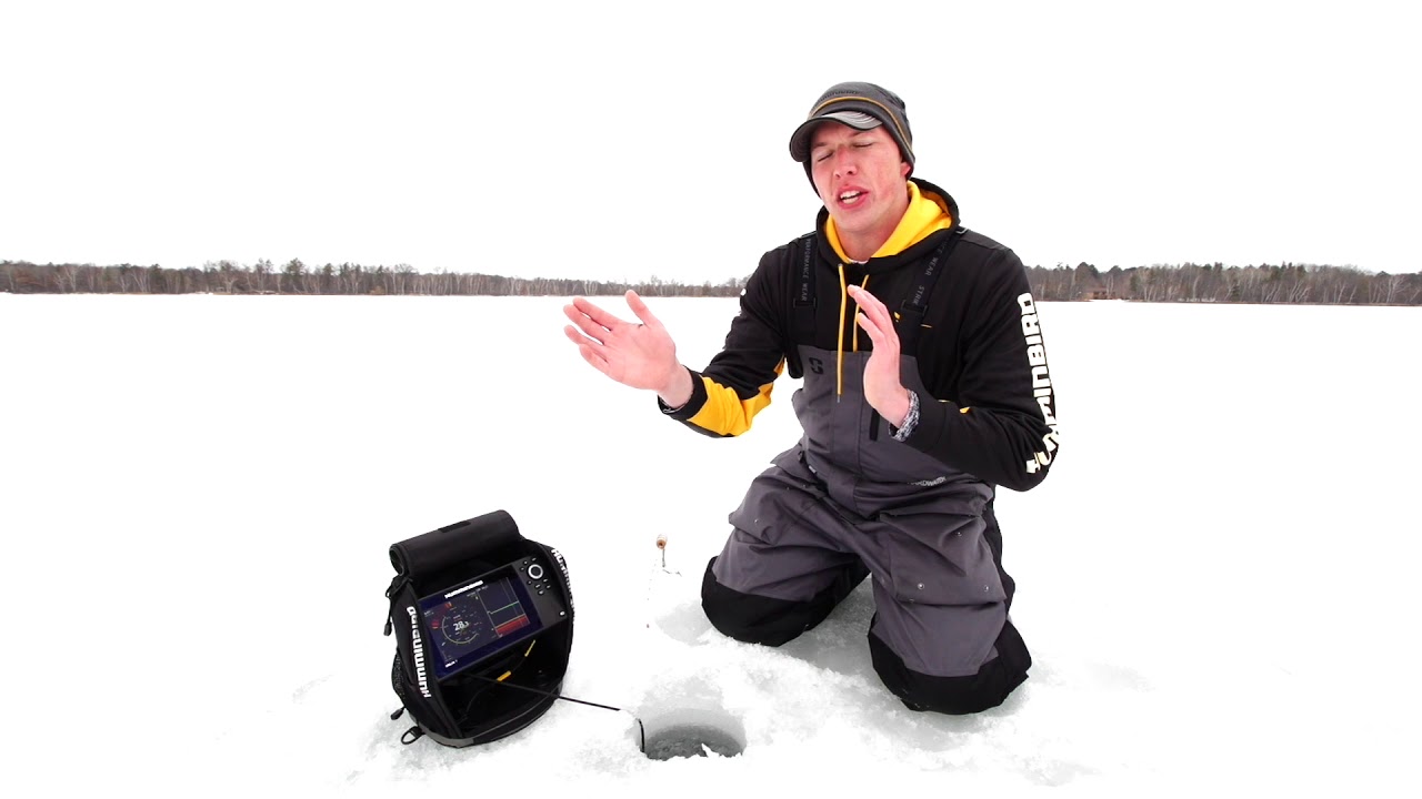 How To set up your Humminbird Ice Helix in A-Scope to help Identify ...
