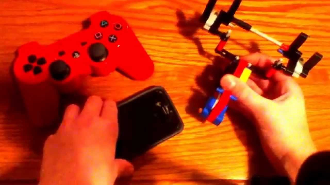 Homemade Lego iPhone mount for ps3 controller - YouTube
