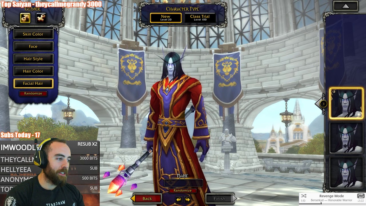 EMOSEVERUS EMERGES: Void Elf Character Creation - WoW: Battle for ...