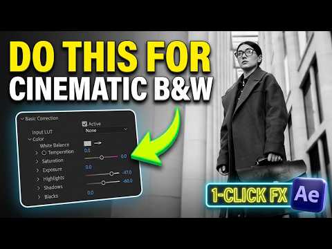 The Secret to Cinematic Black and White in After Effects