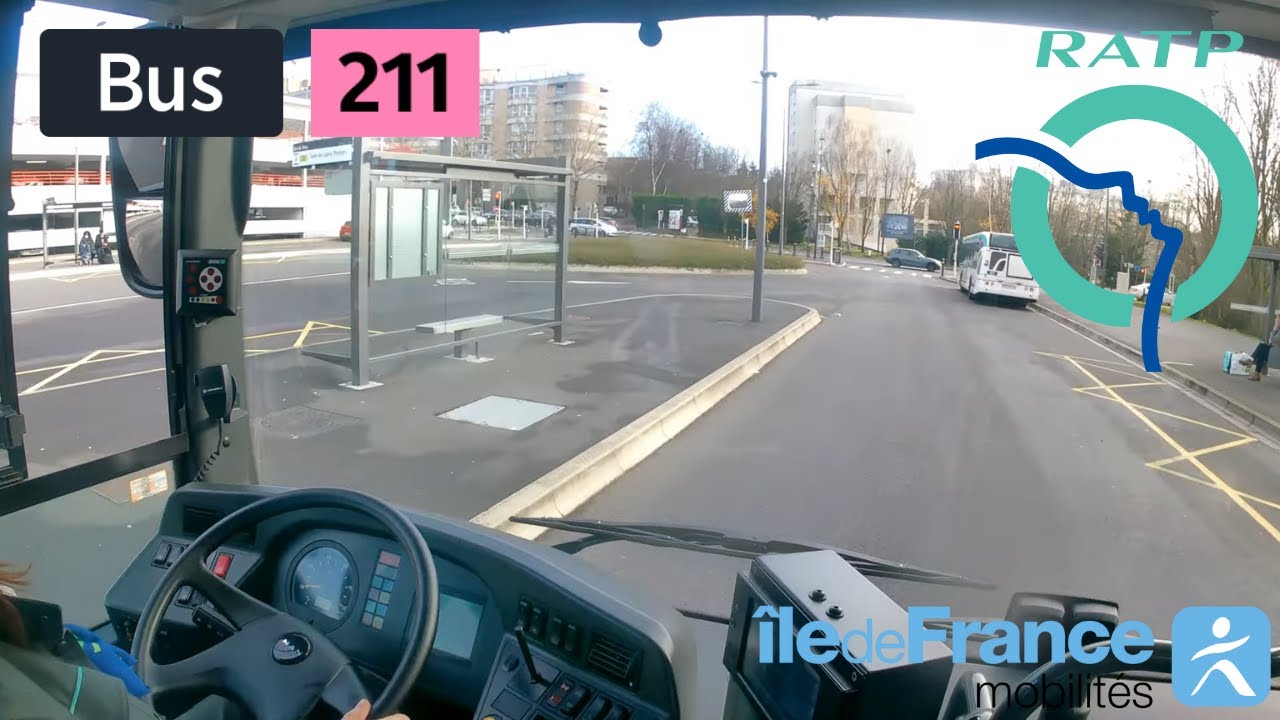 Bus 211 RATP | Torcy RER - Gare de Vaires Torcy - 4K - YouTube