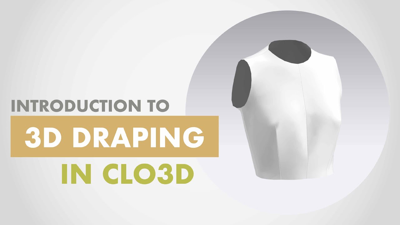 3D Draping | Basic Bodice Block Tutorial - Introduction to CLO3D for Theatre Artists - YouTube