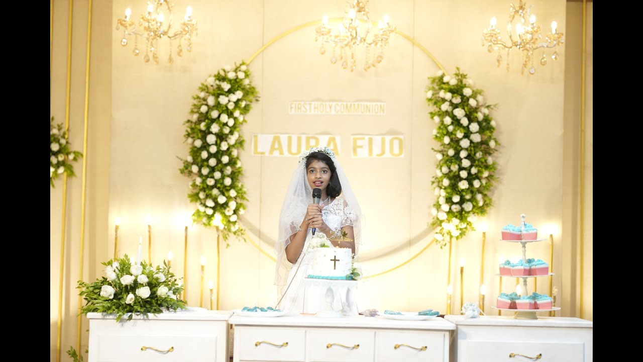 Laura's First Holy Communion Function - Vote Of Thanks & Song - YouTube