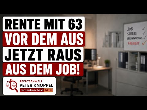 Rente mit 63 vor dem Aus? Jetzt in die Frührente flüchten