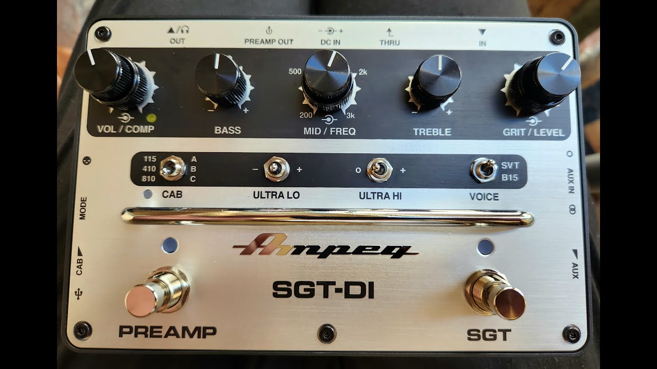 Ampeg SGT-DI direct injection exploration - YouTube