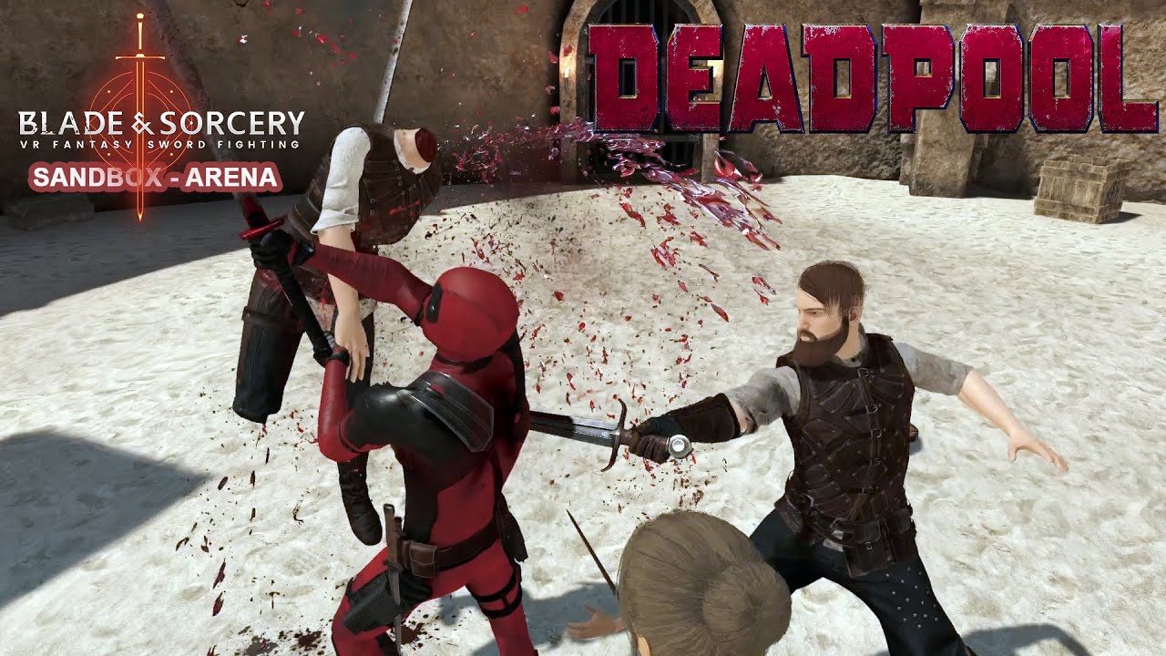 Deadpool Dikepung Musuh | BLADE AND SORCERY VR | Meta Quest 2 - YouTube