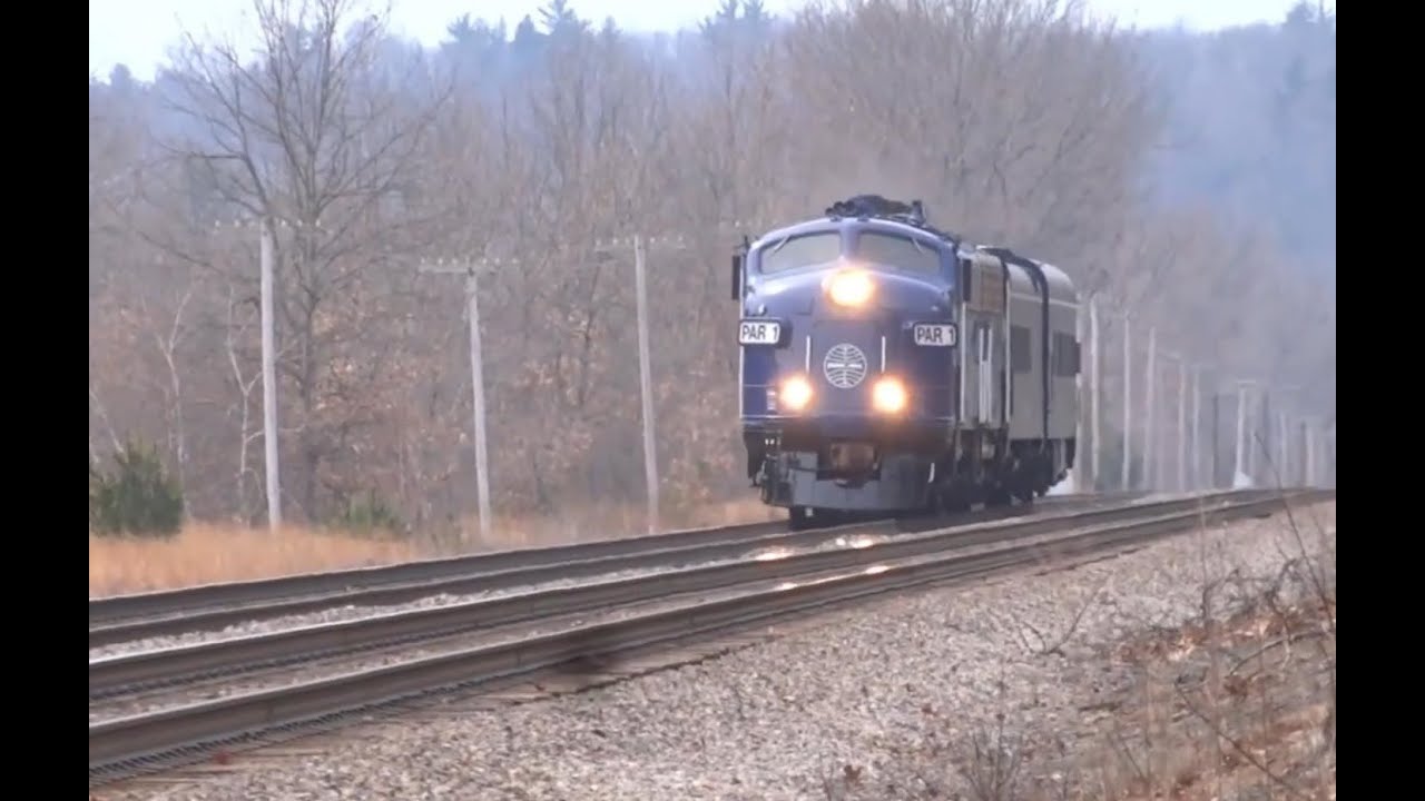 PAR 1 (FP9), PAR 2 (FP9) in Shirley - Pan Am OCS - YouTube