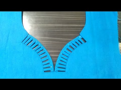 Unique neck design cutting and stitching easy method | - YouTube