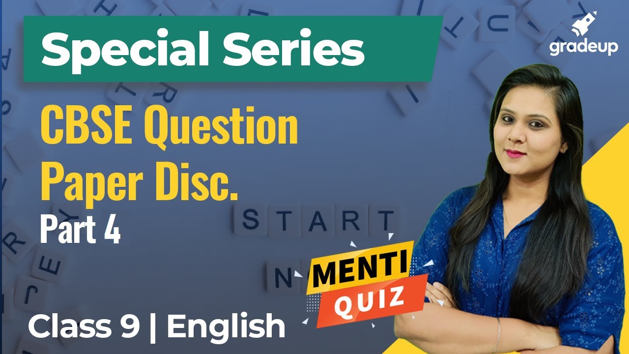 Special Series | Question Paper Discussion | Part 4 | CBSE 9 English | Prerna Ma'am | NCERT ...