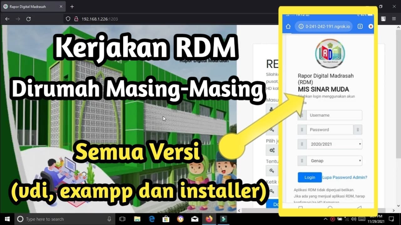 Tutorial Onlinekan Rapor Digital Madrasah (RDM) Versi VDI dan Bisa ...
