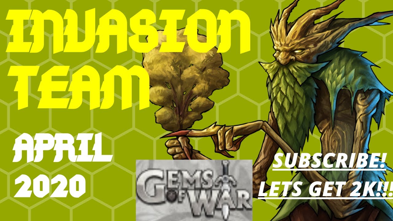 INVASION TEAM april 2020 | Gems of War Invasion Guide | Early and late ...