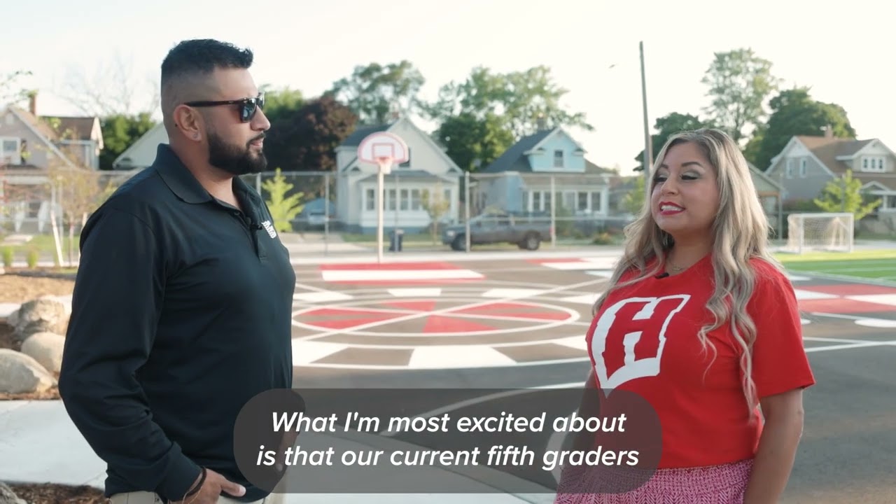 Holland Language Academy, Playground Addition Tour - YouTube