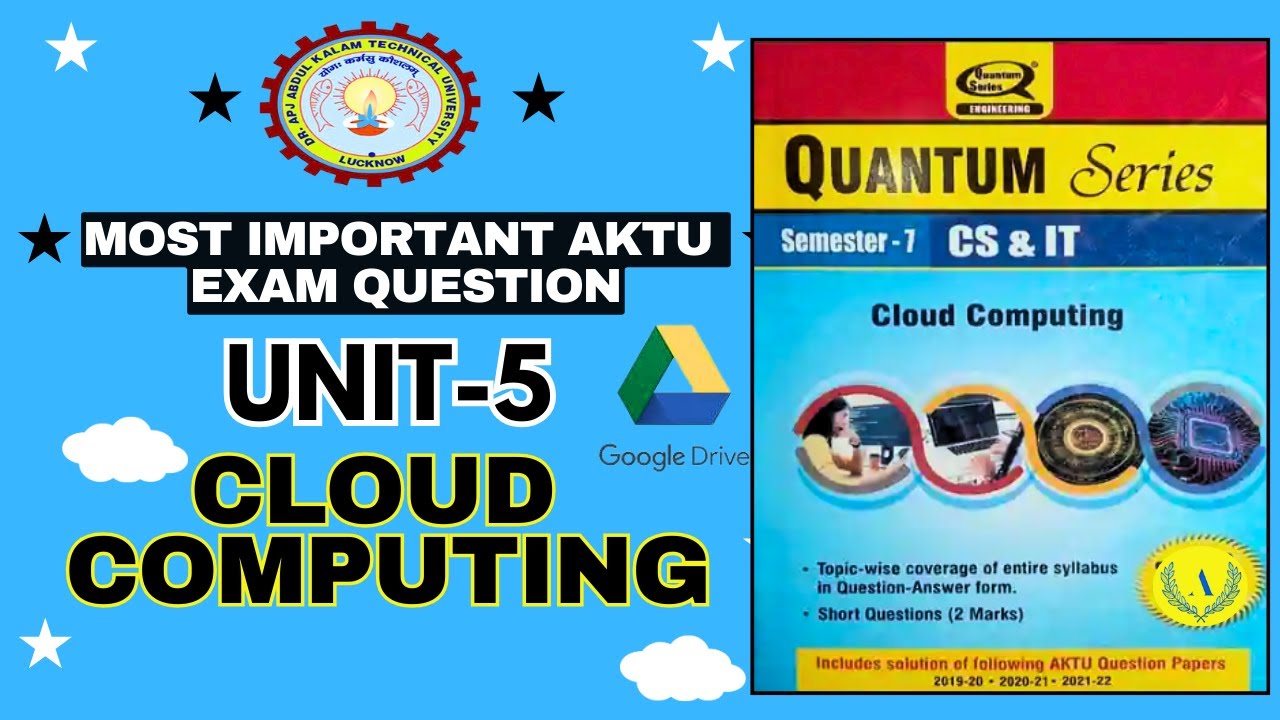 Cloud Computing | Unit -5 | Most Important Questions AKTU | Semester Exam | AKTU | #Btech - YouTube