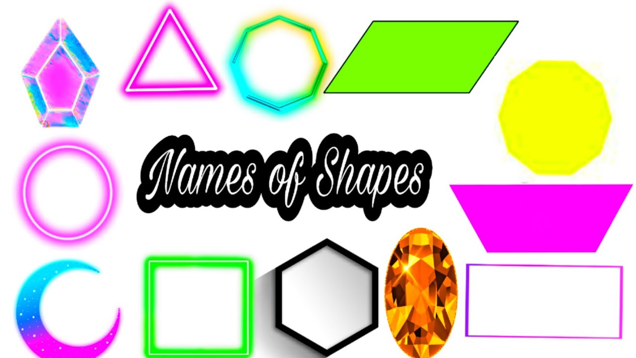 Different Types of Shapes|| Names of Shapes in cursive Handwriting|| AK ...
