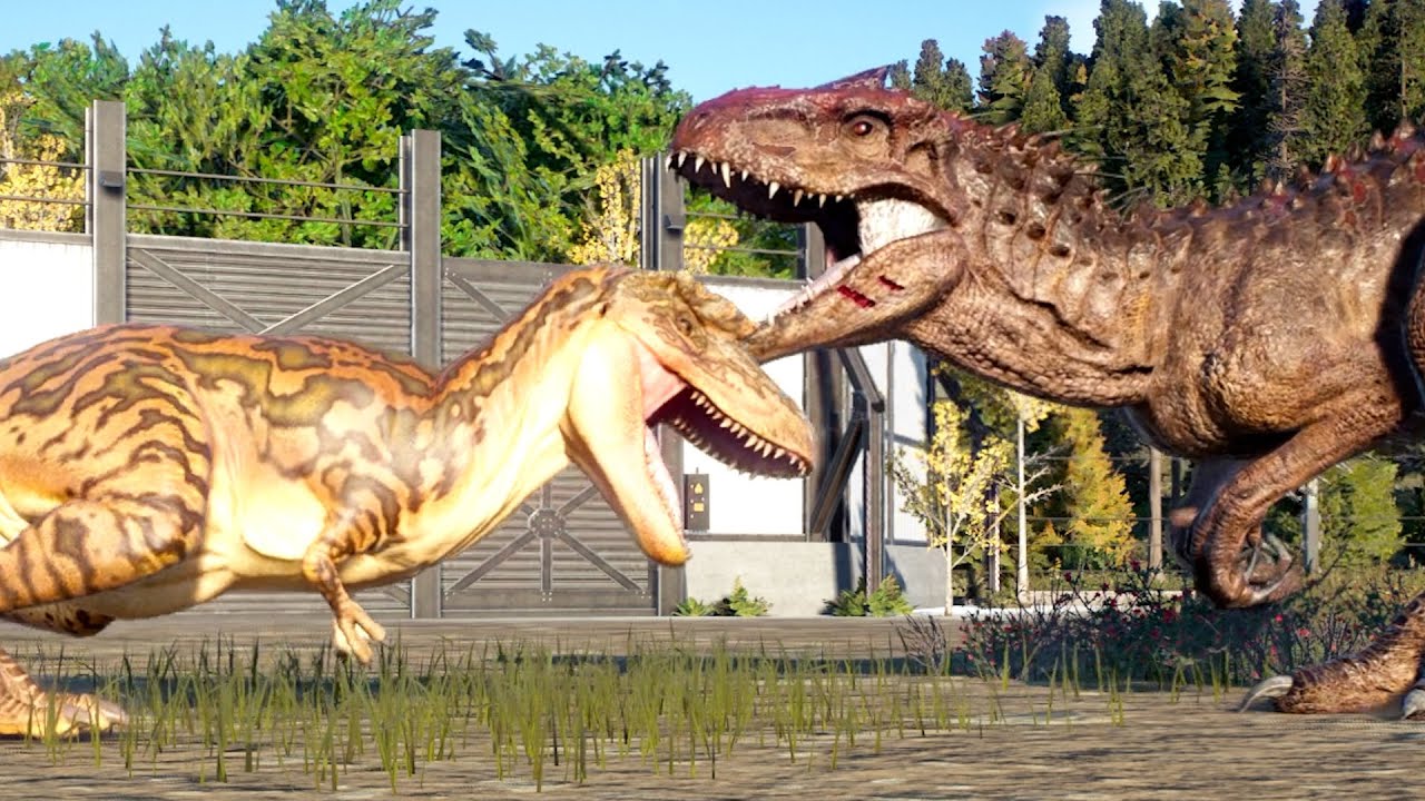 Ultimate Dinosaur Fighting Giganotosaurus vs Carnotaurus vs Indominus ...