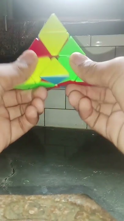 #Arshdeep_Cuber#pyraminx cube cool pattern easy trick#please subscribe ...