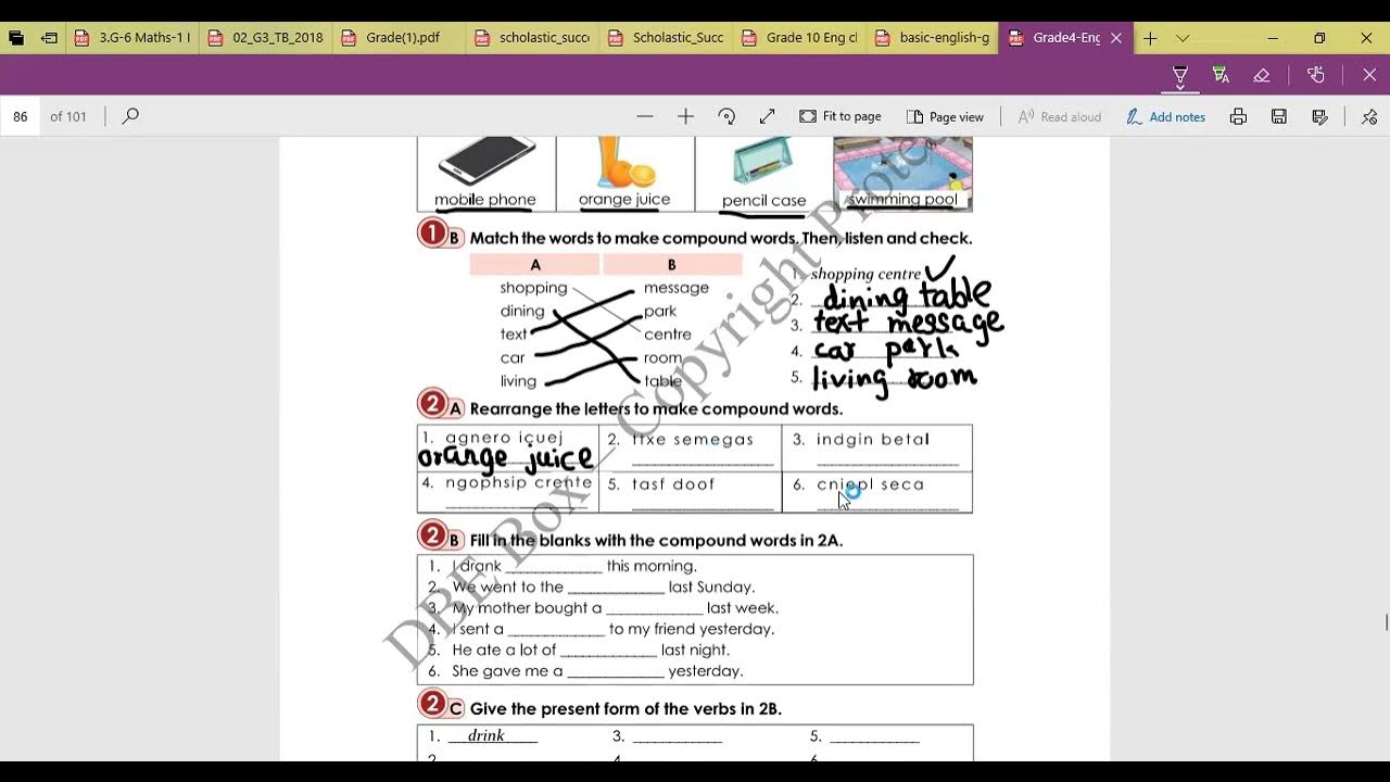 Grade(4) English Unit(9) Lesson (2) 1A , 1B , 2. A , 2B , 2C - YouTube