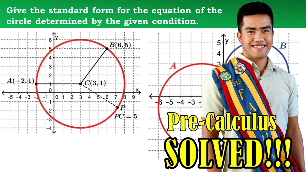 Finding the Standard Form for the Equation of the Circle| Pre-Calculus ...