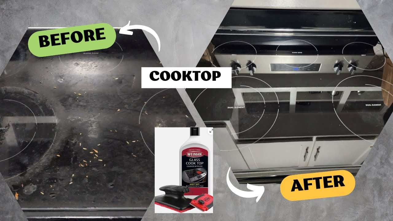 How to Clean Cooktop Glass Easily | Weiman Cooktop Cleaning Kit Review ...
