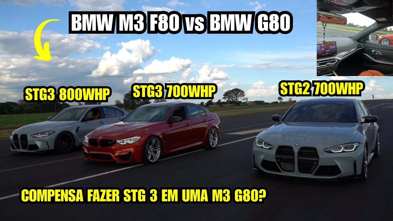 BMW M3 F80 STG 3 700whp vs BMW M3 G80 STG 2 700whp vs BMW M3 G80 STG 3 ...