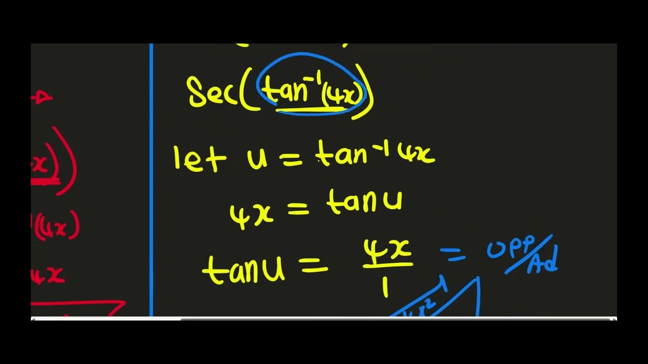 Inverse Trig expression trial 2 - YouTube