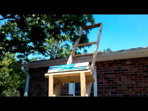 Homemade shingle lift - YouTube